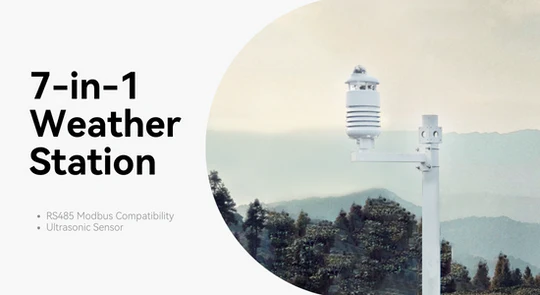 RS485 Modbus 7-in-1 Ultrasonic Weather Station | IOTNVR US