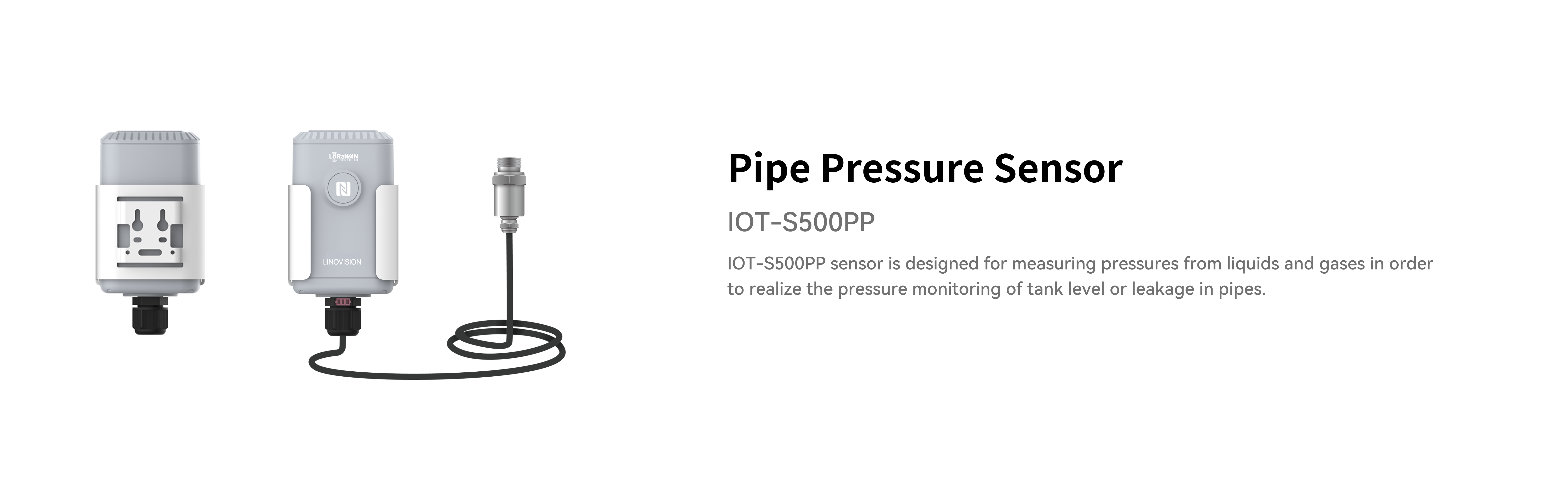 LoRaWAN Wireless Pipe Pressure Sensor | IOTNVR US