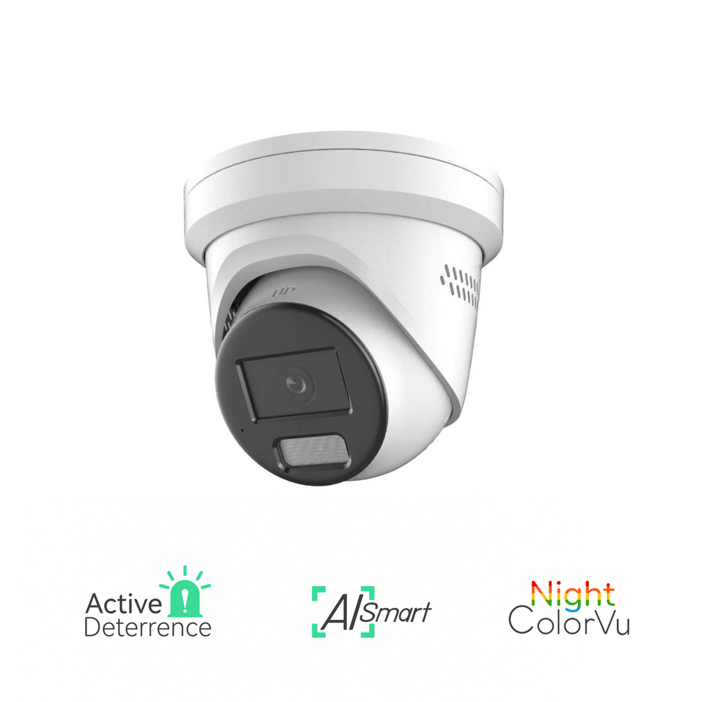 (IPC534AI-CSL) 4MP AI Smart Night ColorVu IP Turret Dome Camera | IOTNVR US