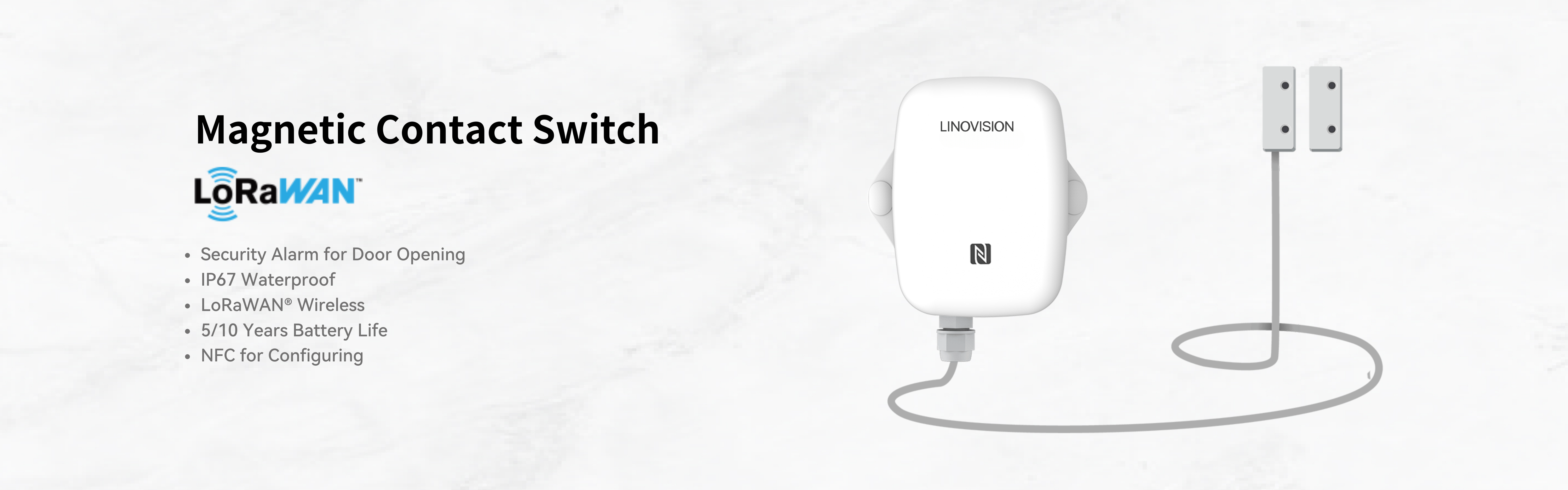 LoRaWAN Wireless Magnetic Door Contact Sensor | IOTNVR US